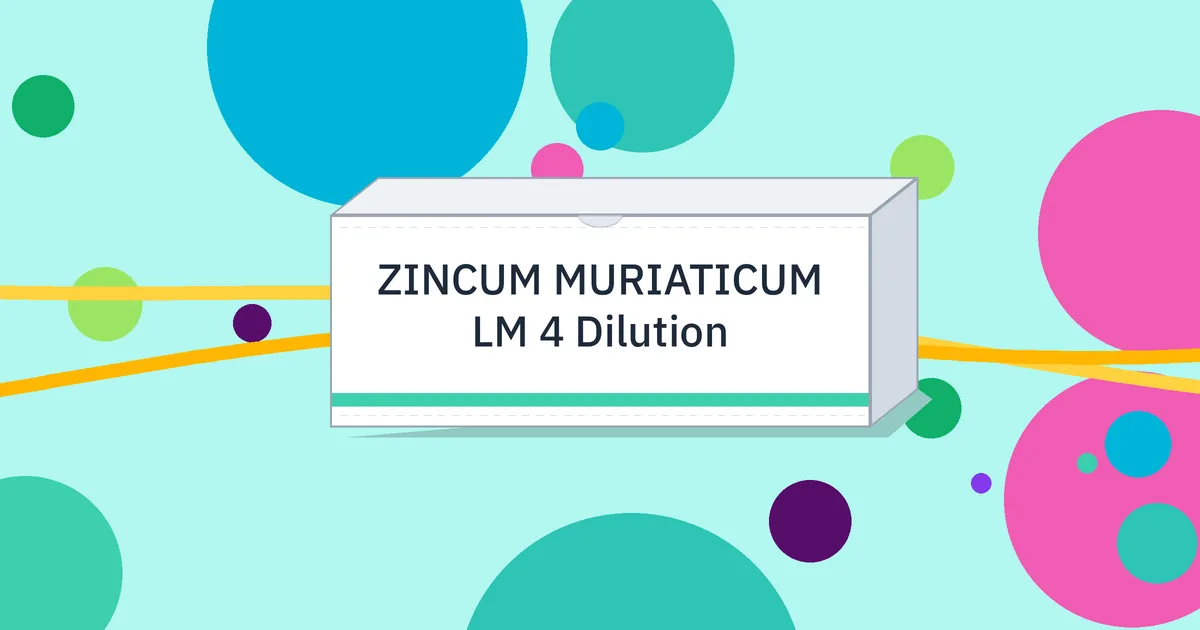 Symbolbild: Packung mit der Aufschrift ZINCUM MURIATICUM LM 4 Dilution (PZN 13295451) – Verfügbarkeit und Bezug in Apotheken in Frankfurt am Main