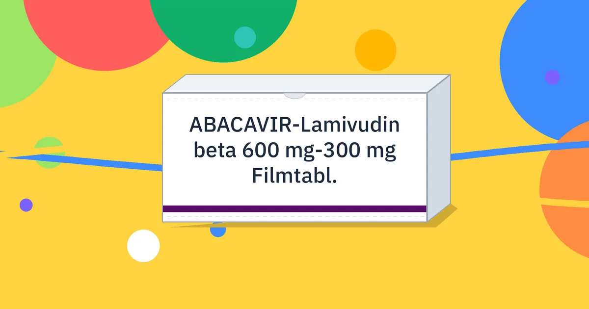Symbolbild: Packung mit der Aufschrift ABACAVIR-Lamivudin beta 600 mg-300 mg Filmtabl. (PZN 04681511) – Verfügbarkeit und Bezug in Apotheken in Frankfurt am Main