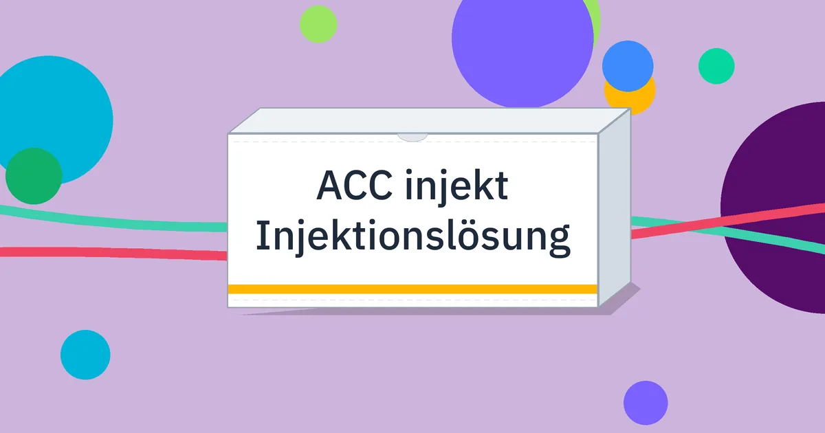 Symbolbild: Packung mit der Aufschrift ACC injekt Injektionslösung (PZN 15618929) – Verfügbarkeit und Bezug in Apotheken in Frankfurt am Main