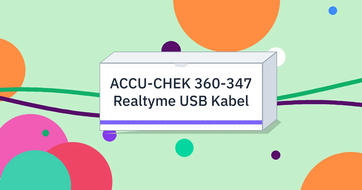 Symbolbild: Packung mit der Aufschrift ACCU-CHEK 360-347 Realtyme USB Kabel (PZN 04041817) – Verfügbarkeit und Bezug in Apotheken in Frankfurt am Main