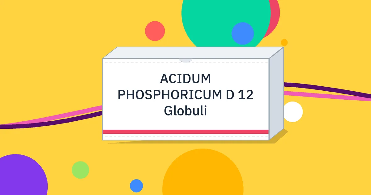 Symbolbild: Packung mit der Aufschrift ACIDUM PHOSPHORICUM D 12 Globuli (PZN 02892155) – Verfügbarkeit und Bezug in Apotheken in Frankfurt am Main