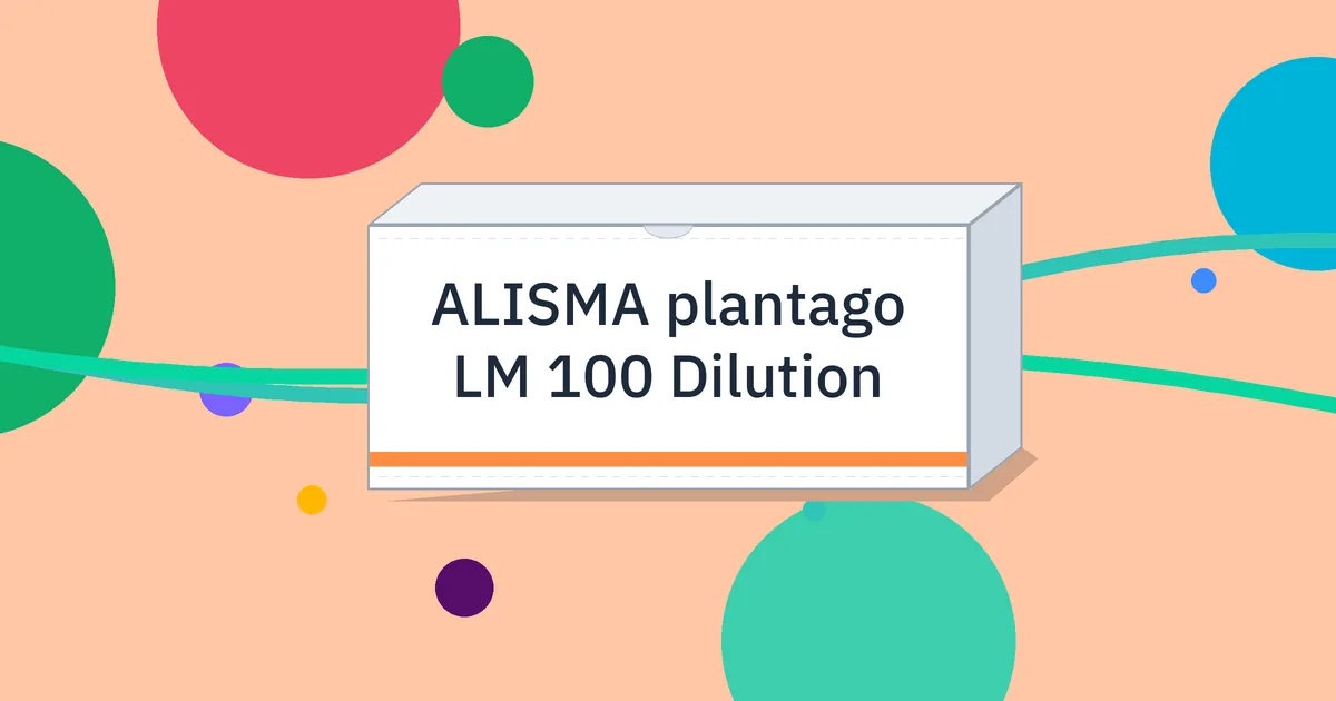 Symbolbild: Packung mit der Aufschrift ALISMA plantago LM 100 Dilution (PZN 13310883) – Verfügbarkeit und Bezug in Apotheken in Frankfurt am Main