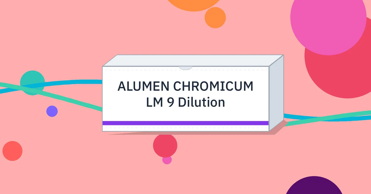 Symbolbild: Packung mit der Aufschrift ALUMEN CHROMICUM LM 9 Dilution (PZN 13315739) – Verfügbarkeit und Bezug in Apotheken in Frankfurt am Main