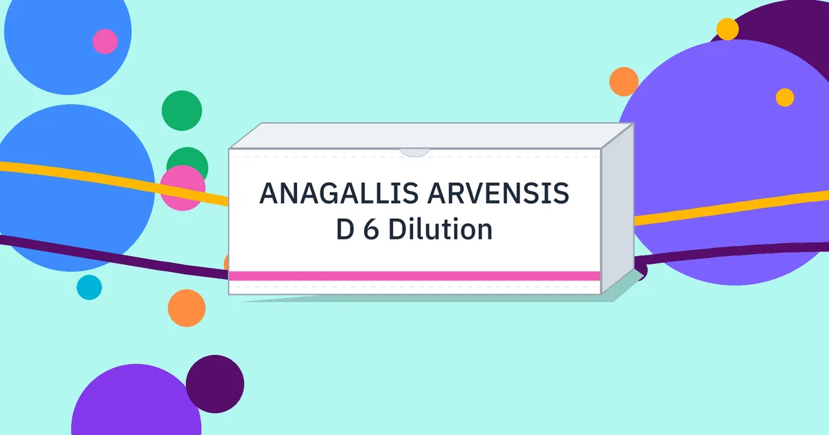 Symbolbild: Packung mit der Aufschrift ANAGALLIS ARVENSIS D 6 Dilution (PZN 07158804) – Verfügbarkeit und Bezug in Apotheken in Frankfurt am Main
