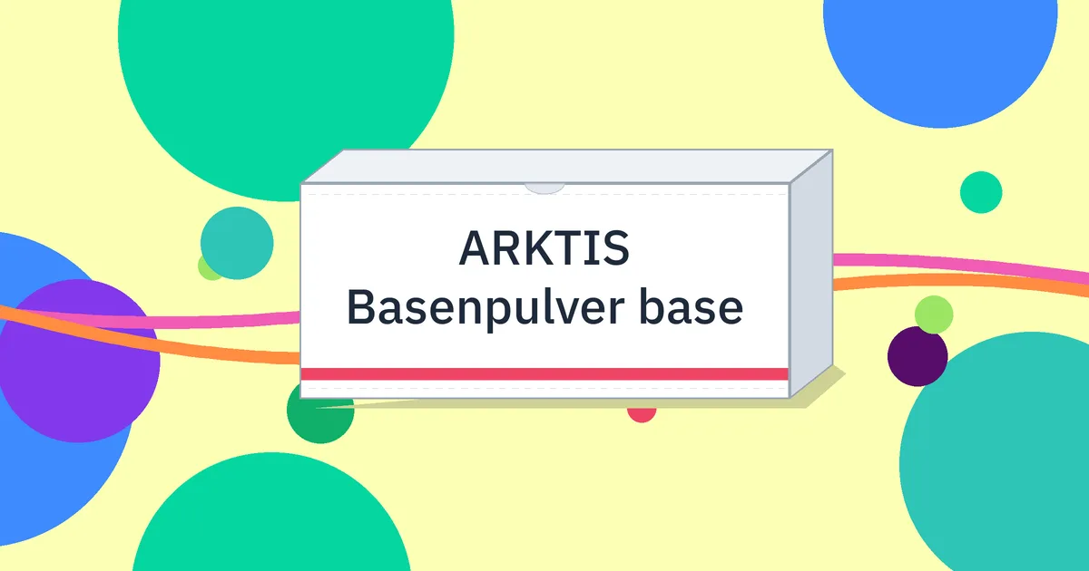 Symbolbild: Packung mit der Aufschrift ARKTIS Basenpulver base (PZN 16024178) – Verfügbarkeit und Bezug in Apotheken in Frankfurt am Main