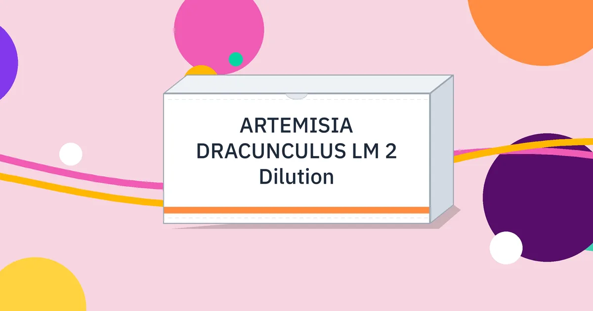 Symbolbild: Packung mit der Aufschrift ARTEMISIA DRACUNCULUS LM 2 Dilution (PZN 13393981) – Verfügbarkeit und Bezug in Apotheken in Frankfurt am Main