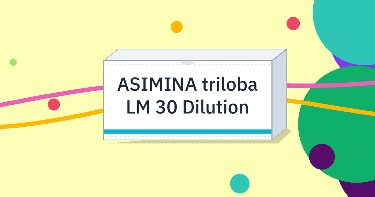 Symbolbild: Packung mit der Aufschrift ASIMINA triloba LM 30 Dilution (PZN 13402390) – Verfügbarkeit und Bezug in Apotheken in Frankfurt am Main