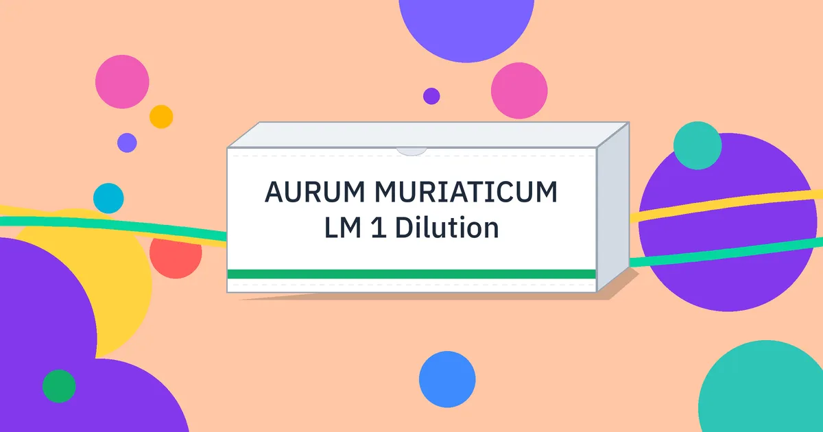 Symbolbild: Packung mit der Aufschrift AURUM MURIATICUM LM 1 Dilution (PZN 12785383) – Verfügbarkeit und Bezug in Apotheken in Frankfurt am Main