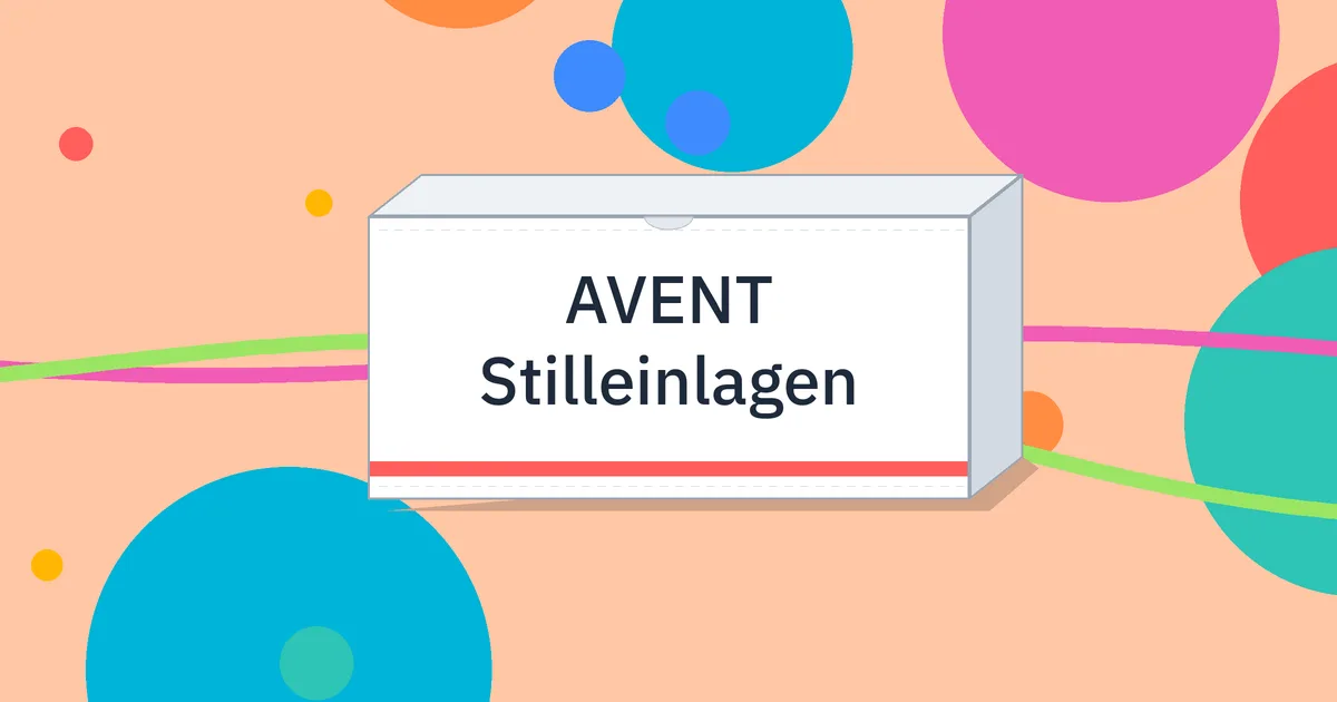Symbolbild: Packung mit der Aufschrift AVENT Stilleinlagen (PZN 04592339) – Verfügbarkeit und Bezug in Apotheken in Frankfurt am Main