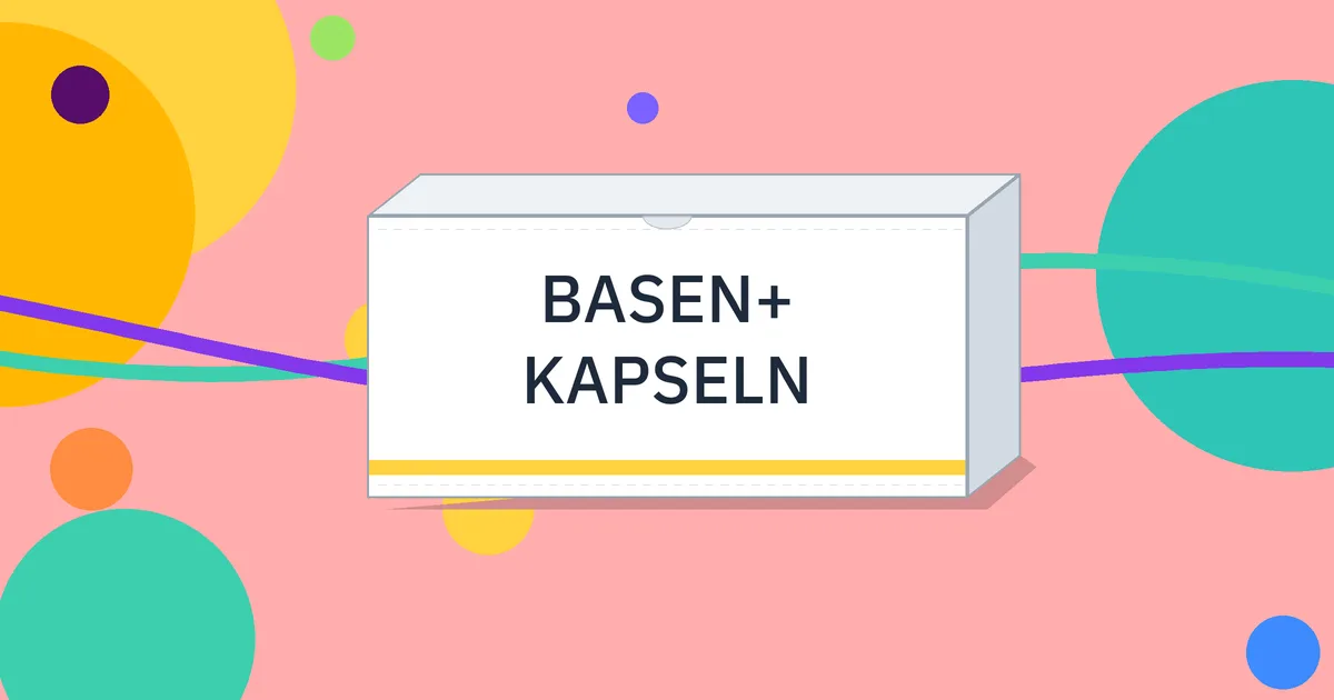 Symbolbild: Packung mit der Aufschrift BASEN+ KAPSELN (PZN 17425761) – Verfügbarkeit und Bezug in Apotheken in Frankfurt am Main
