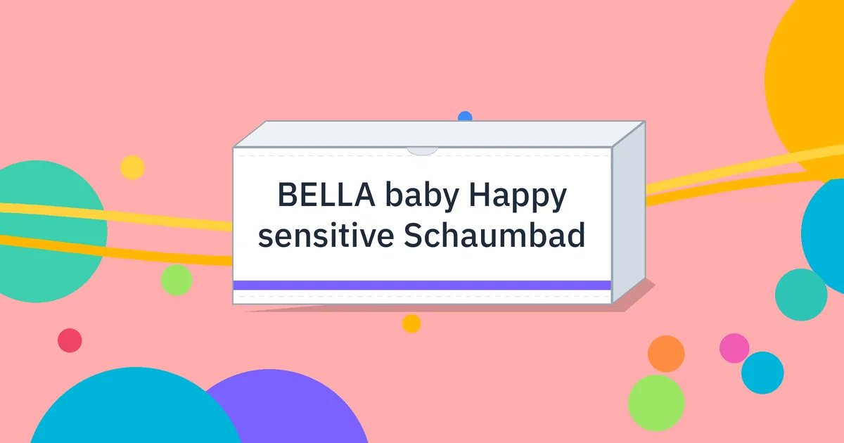 Symbolbild: Packung mit der Aufschrift BELLA baby Happy sensitive Schaumbad (PZN 18441495) – Verfügbarkeit und Bezug in Apotheken in Frankfurt am Main