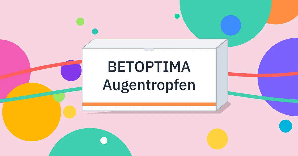 Symbolbild: Packung mit der Aufschrift BETOPTIMA Augentropfen (PZN 03098123) – Verfügbarkeit und Bezug in Apotheken in Frankfurt am Main