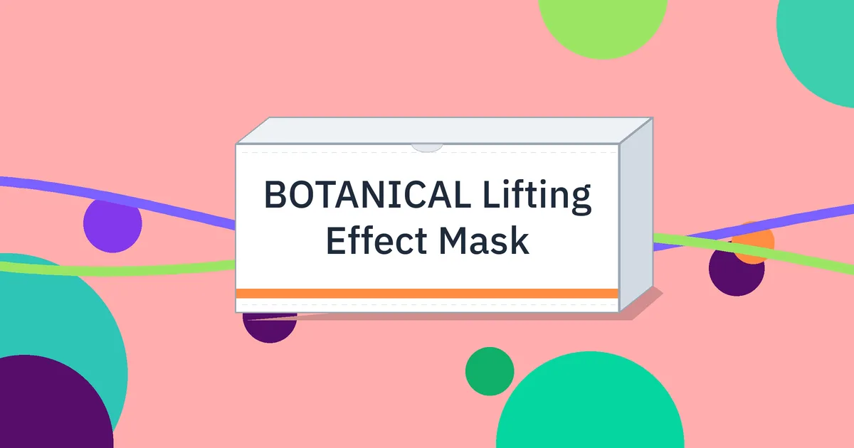 Symbolbild: Packung mit der Aufschrift BOTANICAL Lifting Effect Mask (PZN 20628226) – Verfügbarkeit und Bezug in Apotheken in Frankfurt am Main