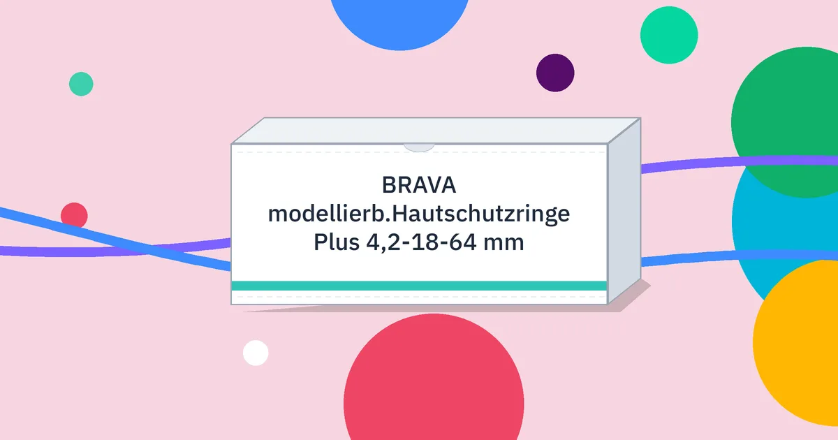 Symbolbild: Packung mit der Aufschrift BRAVA modellierb.Hautschutzringe Plus 4,2-18-64 mm (PZN 15404068) – Verfügbarkeit und Bezug in Apotheken in Frankfurt am Main