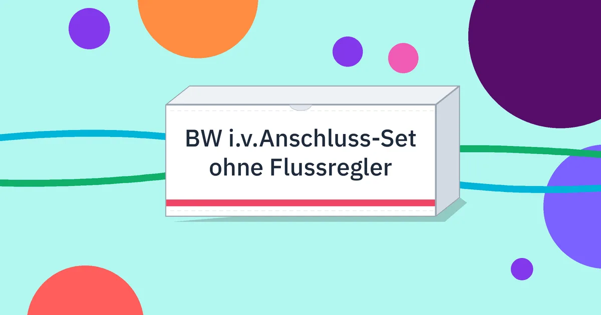 Symbolbild: Packung mit der Aufschrift BW i.v.Anschluss-Set ohne Flussregler (PZN 10029312) – Verfügbarkeit und Bezug in Apotheken in Frankfurt am Main