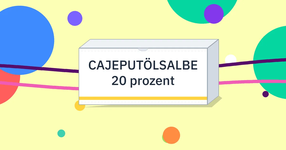 Symbolbild: Packung mit der Aufschrift CAJEPUTÖLSALBE 20 prozent (PZN 15237512) – Verfügbarkeit und Bezug in Apotheken in Frankfurt am Main