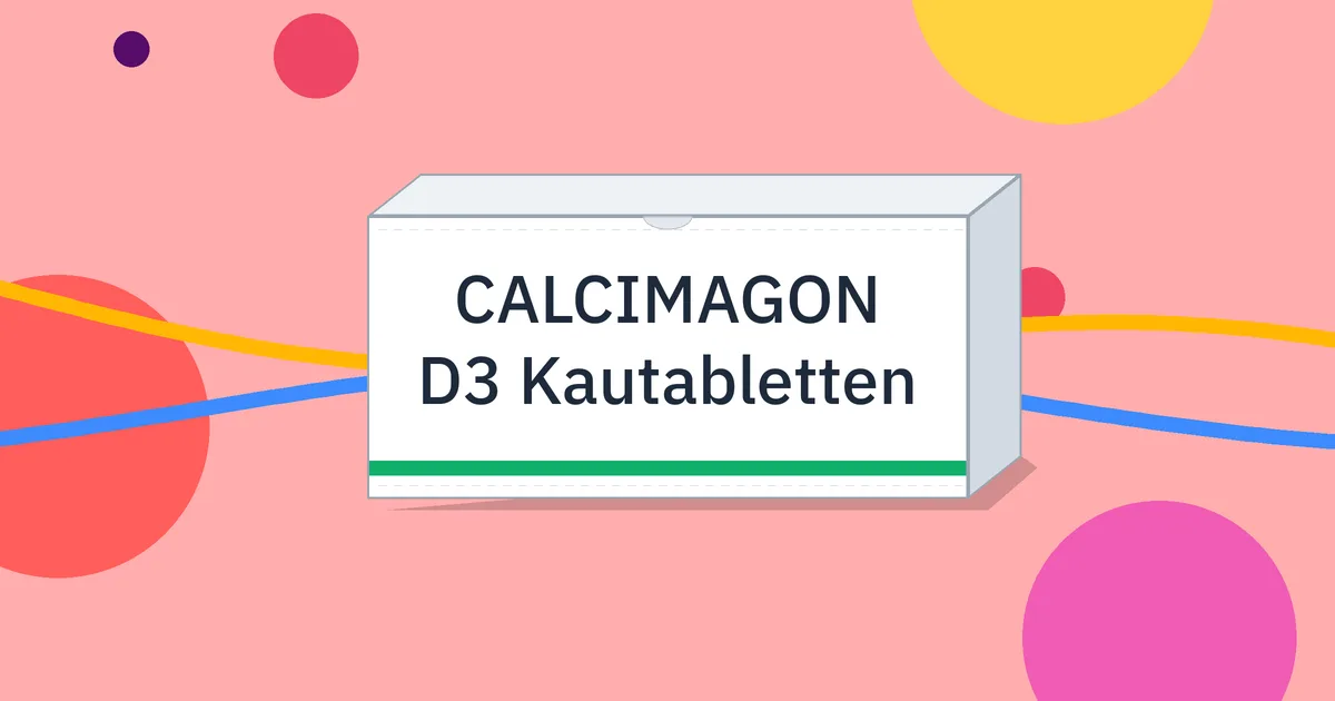 Symbolbild: Packung mit der Aufschrift CALCIMAGON D3 Kautabletten (PZN 01128682) – Verfügbarkeit und Bezug in Apotheken in Frankfurt am Main
