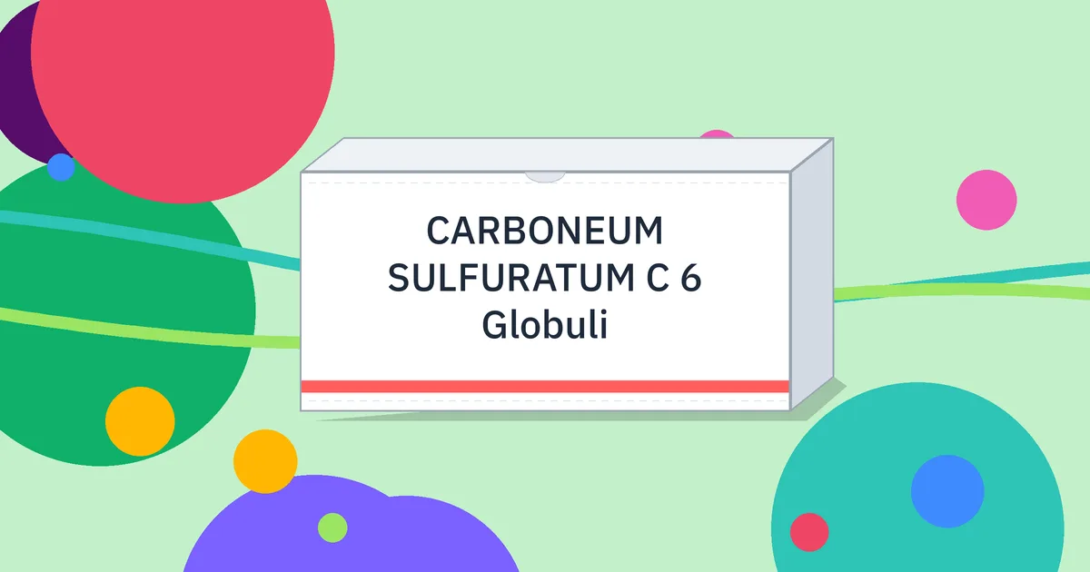 Symbolbild: Packung mit der Aufschrift CARBONEUM SULFURATUM C 6 Globuli (PZN 00545774) – Verfügbarkeit und Bezug in Apotheken in Frankfurt am Main