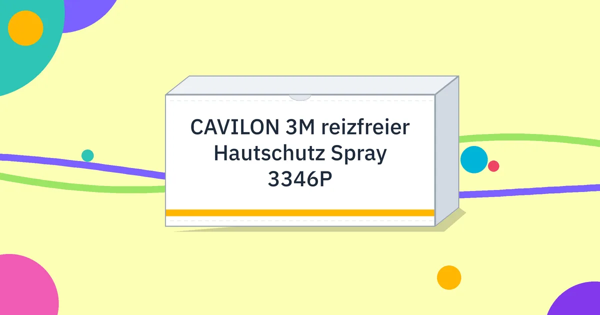 Symbolbild: Packung mit der Aufschrift CAVILON 3M reizfreier Hautschutz Spray 3346P (PZN 18437134) – Verfügbarkeit und Bezug in Apotheken in Frankfurt am Main