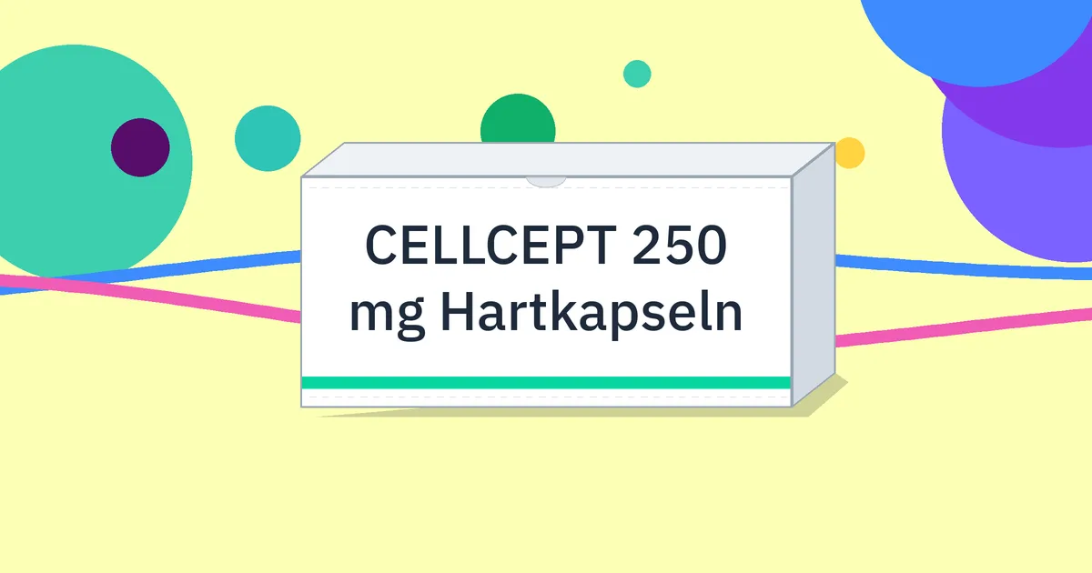 Symbolbild: Packung mit der Aufschrift CELLCEPT 250 mg Hartkapseln (PZN 18841579) – Verfügbarkeit und Bezug in Apotheken in Frankfurt am Main