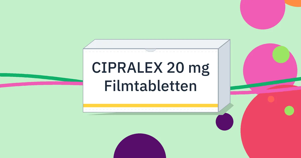 Symbolbild: Packung mit der Aufschrift CIPRALEX 20 mg Filmtabletten (PZN 00681000) – Verfügbarkeit und Bezug in Apotheken in Frankfurt am Main