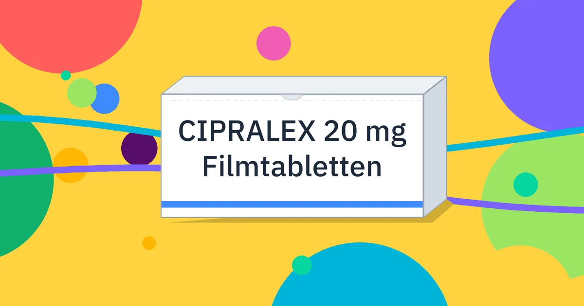 Symbolbild: Packung mit der Aufschrift CIPRALEX 20 mg Filmtabletten (PZN 00681017) – Verfügbarkeit und Bezug in Apotheken in Frankfurt am Main