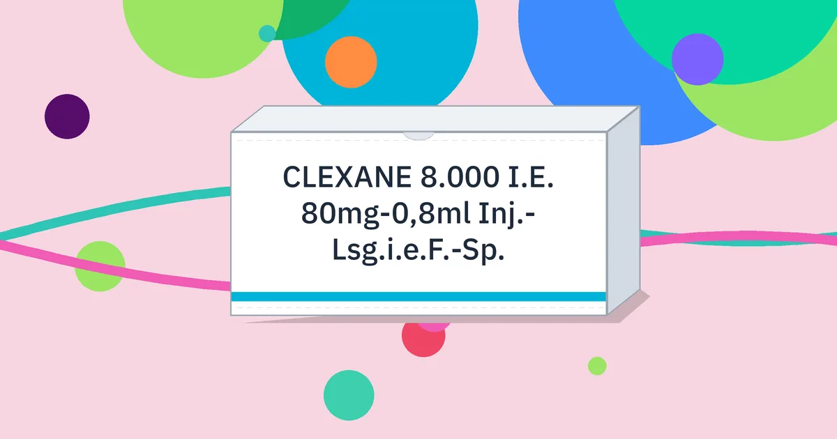 Symbolbild: Packung mit der Aufschrift CLEXANE 8.000 I.E. 80mg-0,8ml Inj.-Lsg.i.e.F.-Sp. (PZN 16486944) – Verfügbarkeit und Bezug in Apotheken in Frankfurt am Main