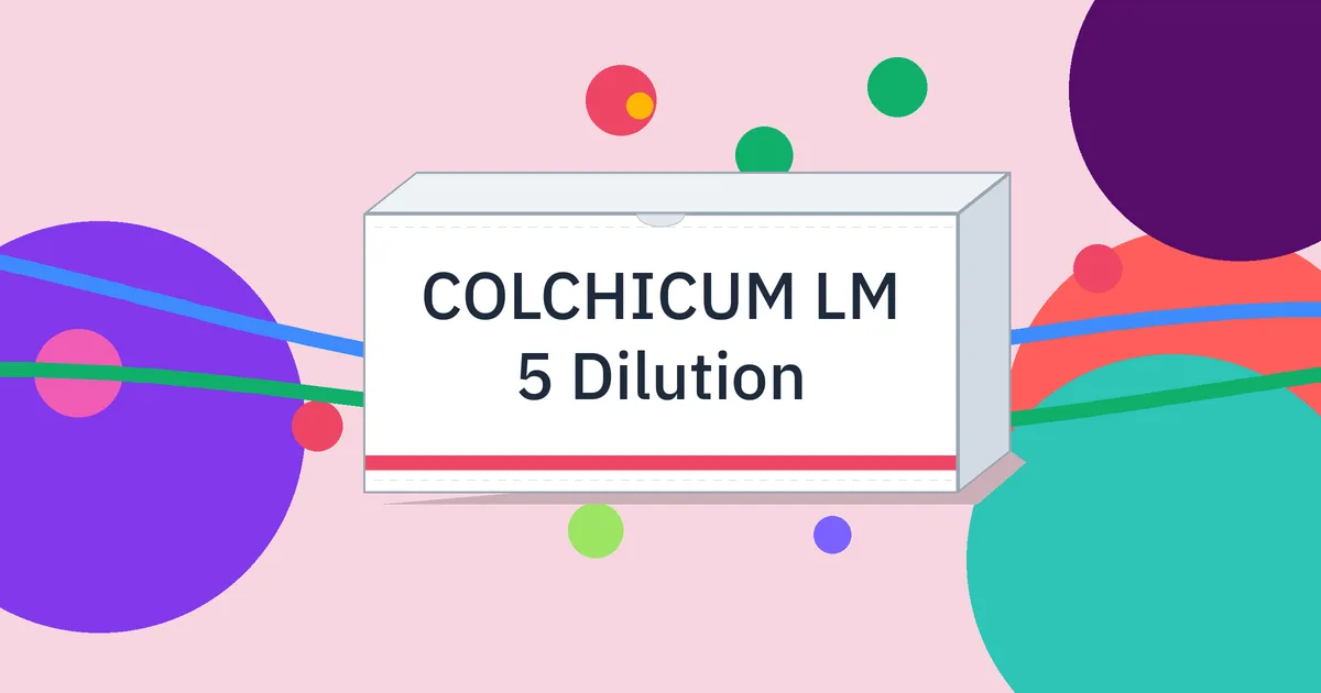 Symbolbild: Packung mit der Aufschrift COLCHICUM LM 5 Dilution (PZN 12832154) – Verfügbarkeit und Bezug in Apotheken in Frankfurt am Main