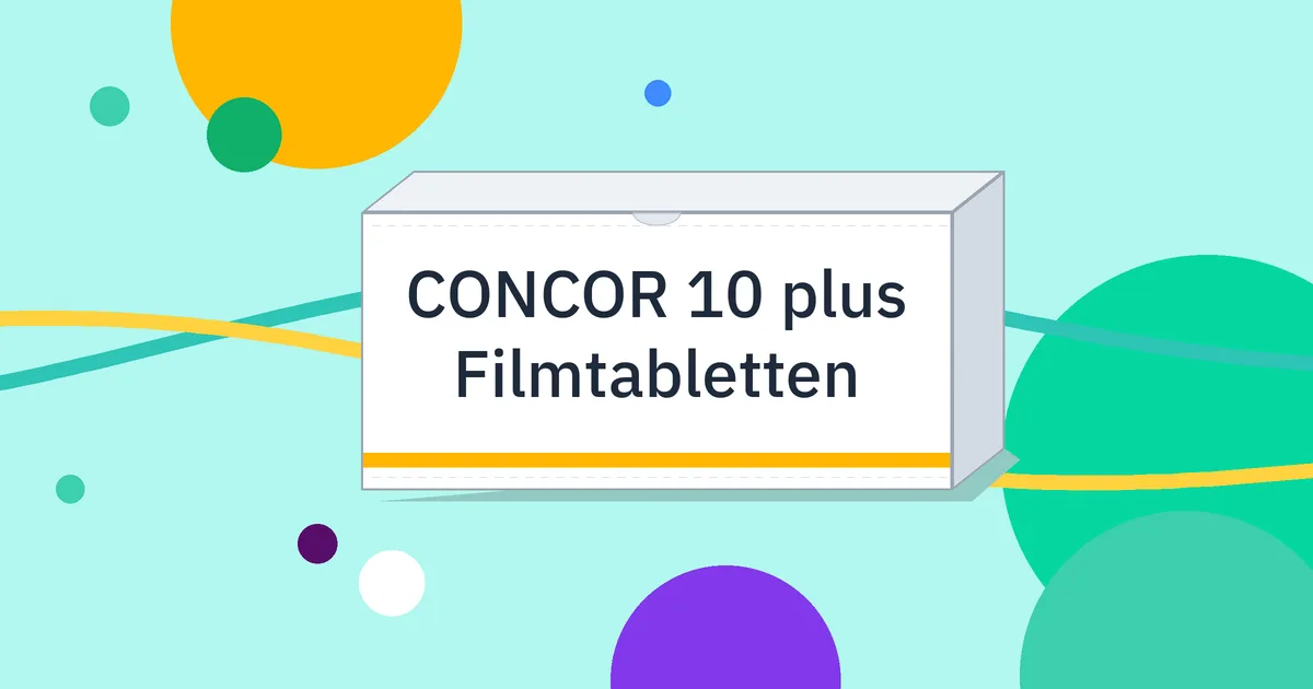 Symbolbild: Packung mit der Aufschrift CONCOR 10 plus Filmtabletten (PZN 02091840) – Verfügbarkeit und Bezug in Apotheken in Frankfurt am Main