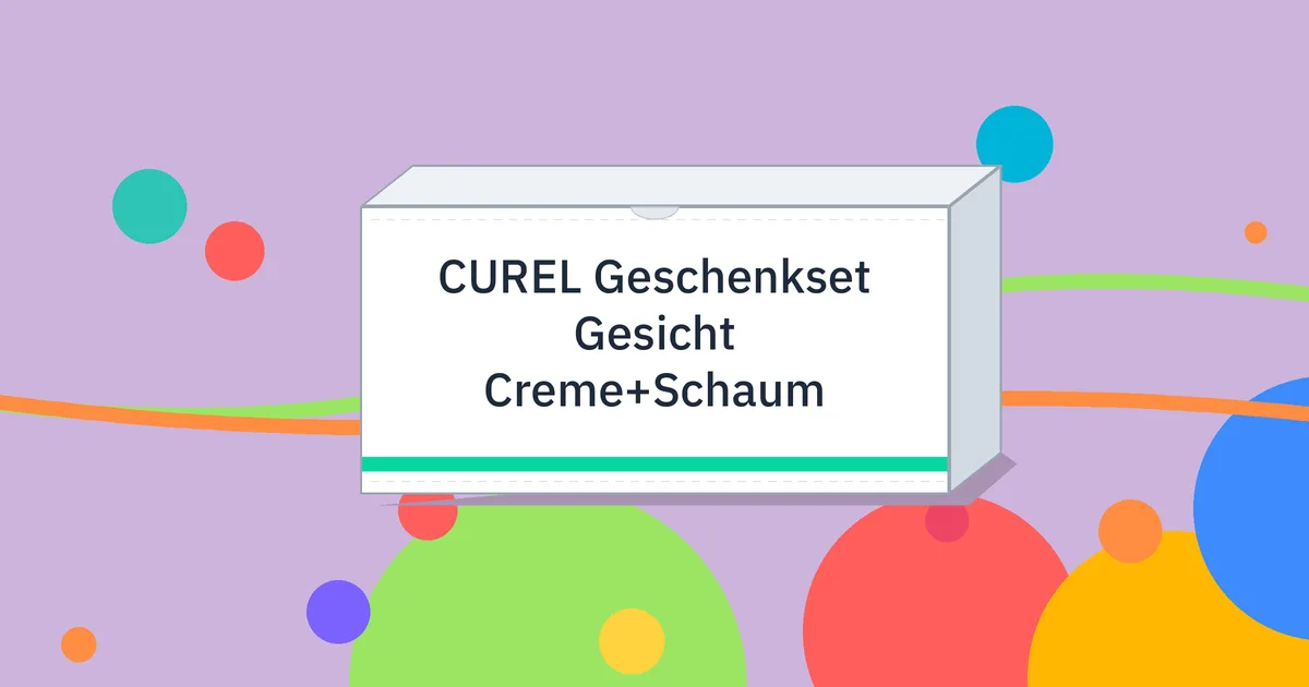 Symbolbild: Packung mit der Aufschrift CUREL Geschenkset Gesicht Creme+Schaum (PZN 20010408) – Verfügbarkeit und Bezug in Apotheken in Frankfurt am Main