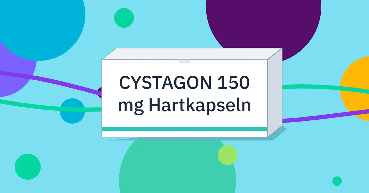 Symbolbild: Packung mit der Aufschrift CYSTAGON 150 mg Hartkapseln (PZN 08636163) – Verfügbarkeit und Bezug in Apotheken in Frankfurt am Main