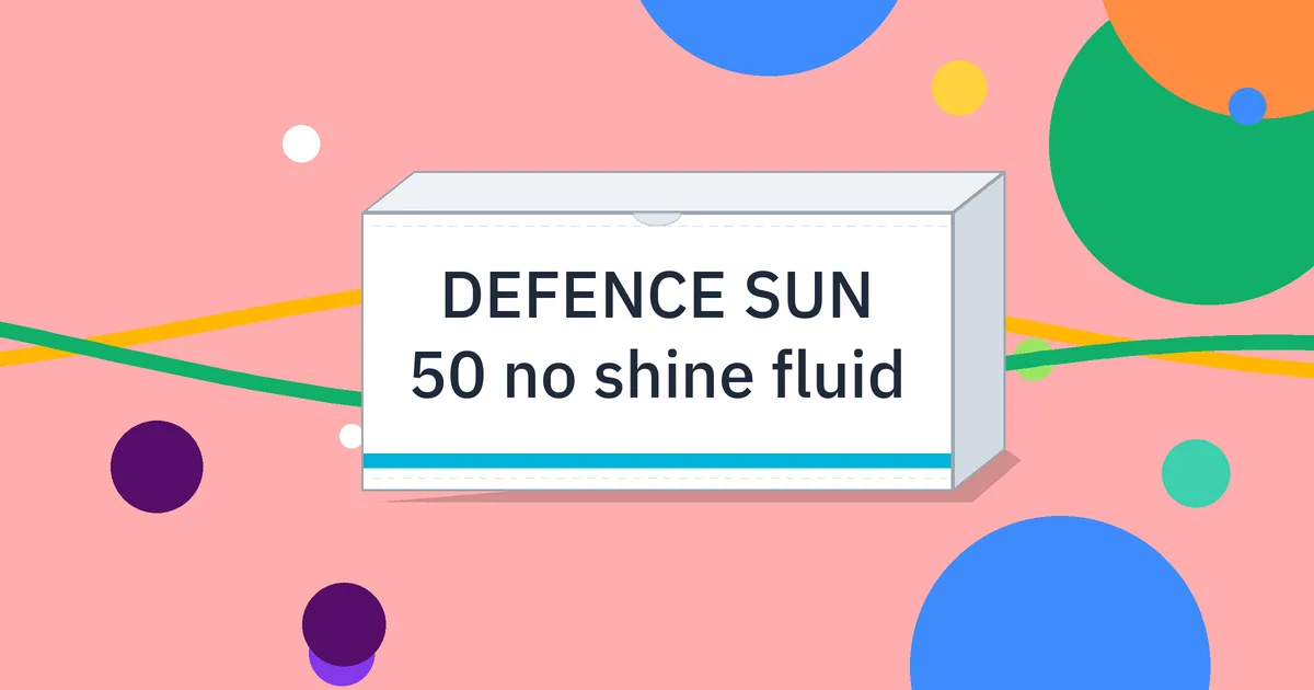 Symbolbild: Packung mit der Aufschrift DEFENCE SUN 50 no shine fluid (PZN 11892800) – Verfügbarkeit und Bezug in Apotheken in Frankfurt am Main