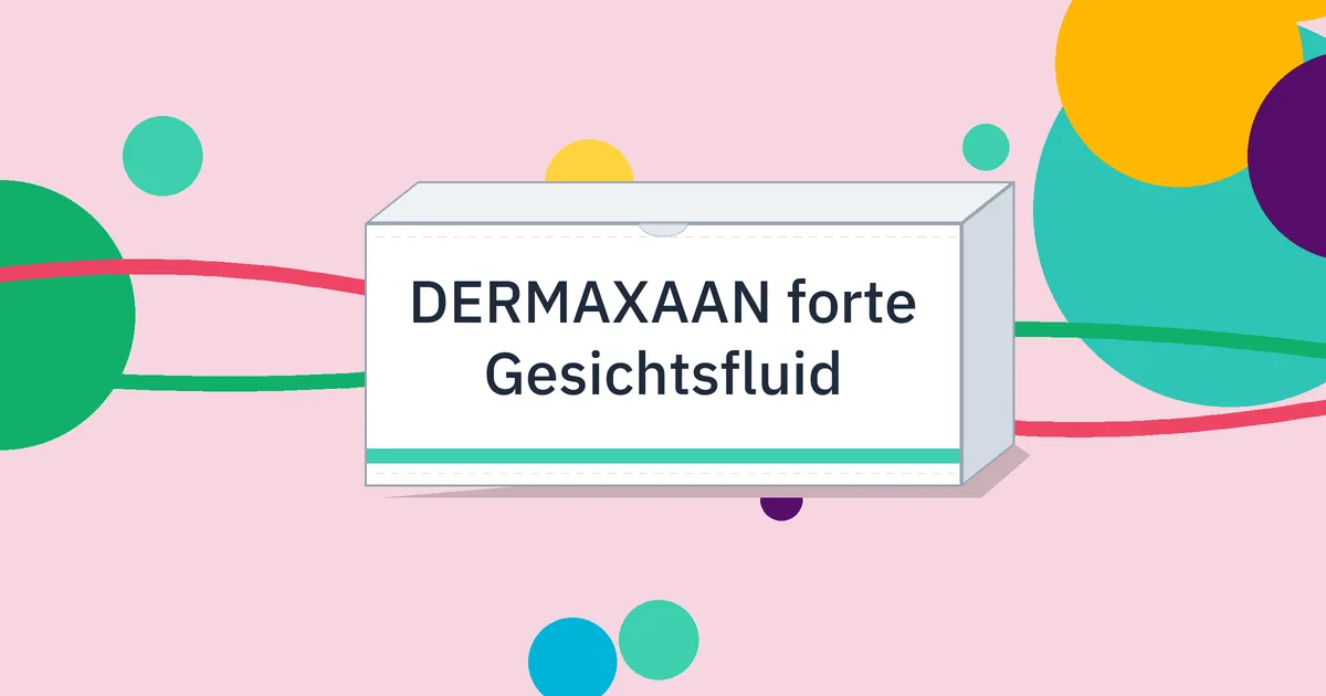 Symbolbild: Packung mit der Aufschrift DERMAXAAN forte Gesichtsfluid (PZN 16824795) – Verfügbarkeit und Bezug in Apotheken in Frankfurt am Main