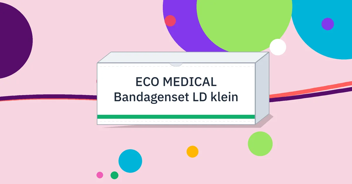 Symbolbild: Packung mit der Aufschrift ECO MEDICAL Bandagenset LD klein (PZN 11267189) – Verfügbarkeit und Bezug in Apotheken in Frankfurt am Main