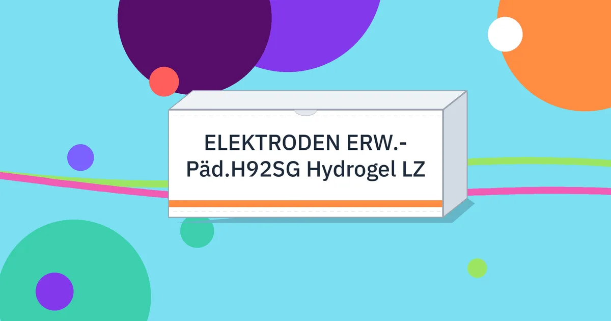 Symbolbild: Packung mit der Aufschrift ELEKTRODEN ERW.-Päd.H92SG Hydrogel LZ (PZN 20692661) – Verfügbarkeit und Bezug in Apotheken in Frankfurt am Main