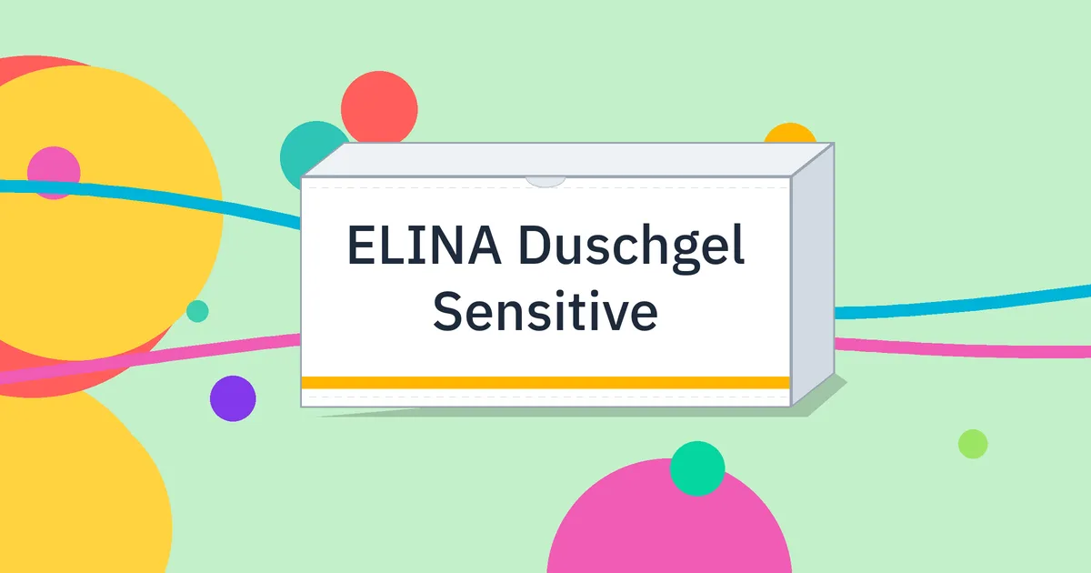 Symbolbild: Packung mit der Aufschrift ELINA Duschgel Sensitive (PZN 19366614) – Verfügbarkeit und Bezug in Apotheken in Frankfurt am Main