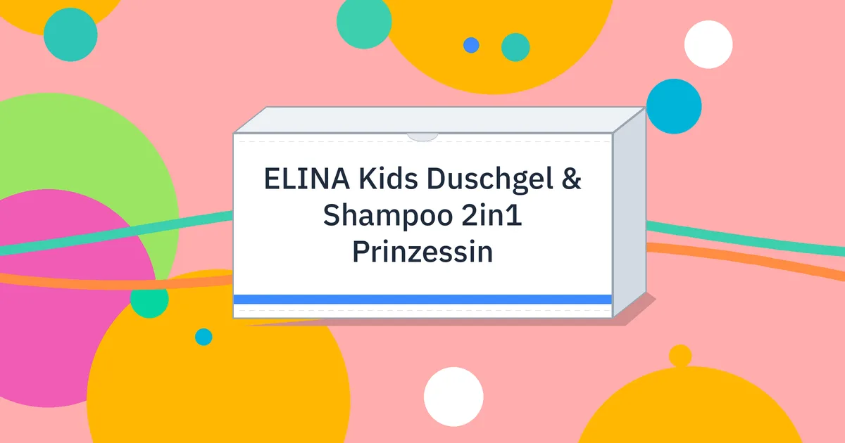 Symbolbild: Packung mit der Aufschrift ELINA Kids Duschgel & Shampoo 2in1 Prinzessin (PZN 17382773) – Verfügbarkeit und Bezug in Apotheken in Frankfurt am Main
