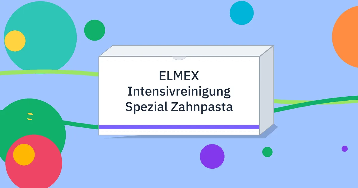 Symbolbild: Packung mit der Aufschrift ELMEX Intensivreinigung Spezial Zahnpasta (PZN 08794198) – Verfügbarkeit und Bezug in Apotheken in Frankfurt am Main
