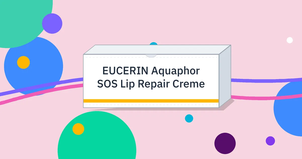 Symbolbild: Packung mit der Aufschrift EUCERIN Aquaphor SOS Lip Repair Creme (PZN 20828770) – Verfügbarkeit und Bezug in Apotheken in Frankfurt am Main