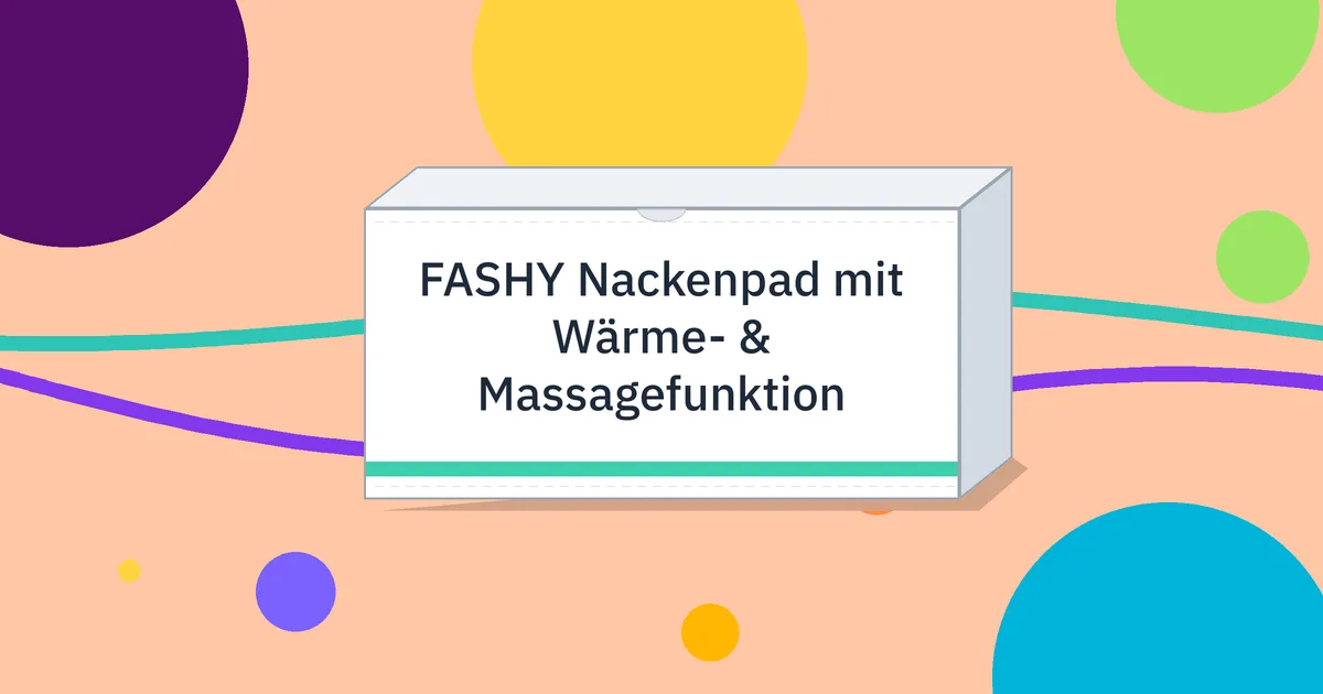 Symbolbild: Packung mit der Aufschrift FASHY Nackenpad mit Wärme- & Massagefunktion (PZN 18648405) – Verfügbarkeit und Bezug in Apotheken in Frankfurt am Main