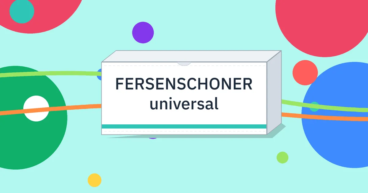 Symbolbild: Packung mit der Aufschrift FERSENSCHONER universal (PZN 01795941) – Verfügbarkeit und Bezug in Apotheken in Frankfurt am Main