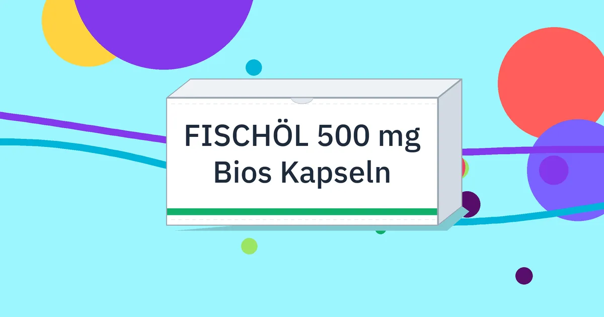 Symbolbild: Packung mit der Aufschrift FISCHÖL 500 mg Bios Kapseln (PZN 00966783) – Verfügbarkeit und Bezug in Apotheken in Frankfurt am Main