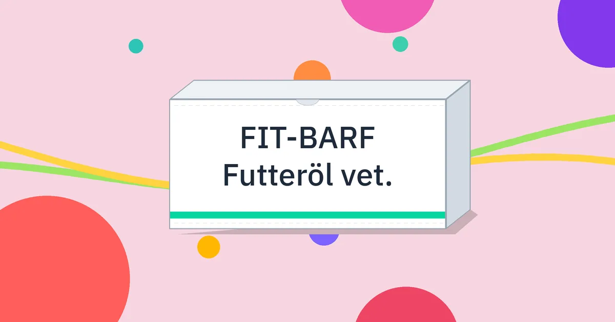 Symbolbild: Packung mit der Aufschrift FIT-BARF Futteröl vet. (PZN 09331537) – Verfügbarkeit und Bezug in Apotheken in Frankfurt am Main