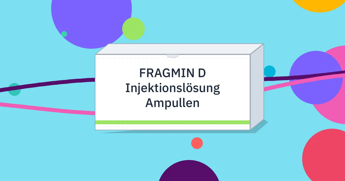 Symbolbild: Packung mit der Aufschrift FRAGMIN D Injektionslösung Ampullen (PZN 09726313) – Verfügbarkeit und Bezug in Apotheken in Frankfurt am Main