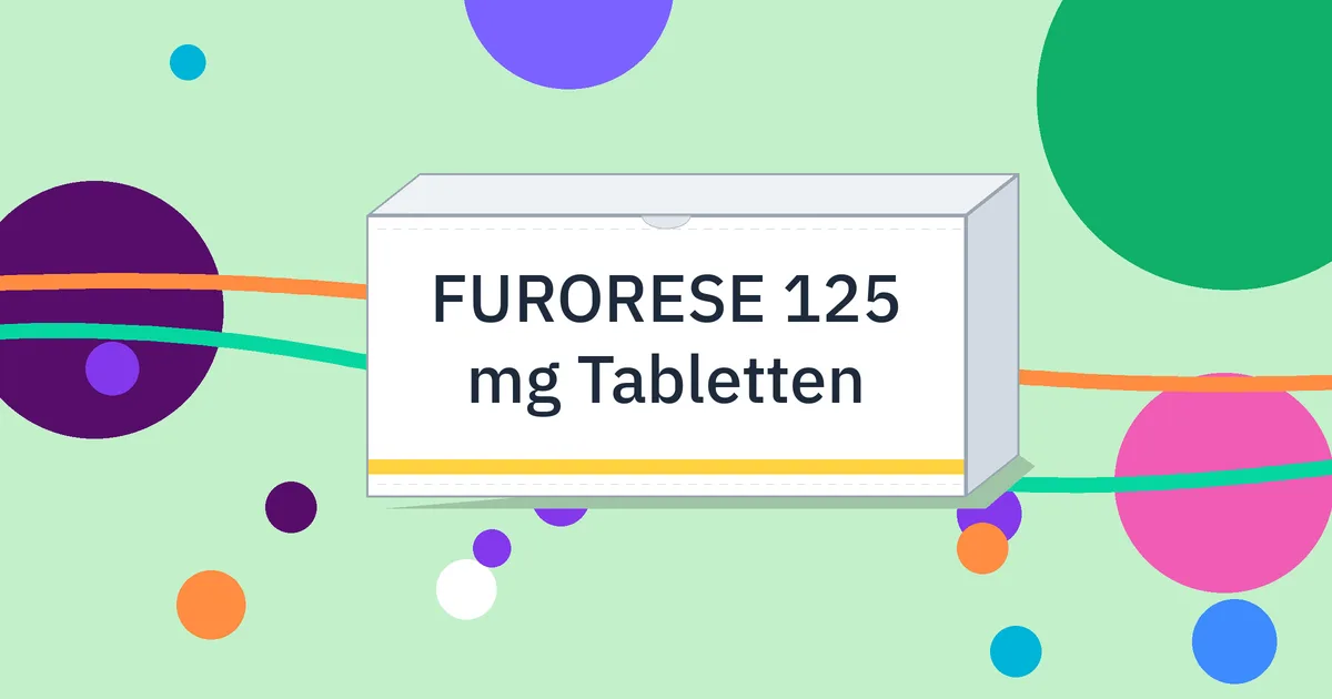 Symbolbild: Packung mit der Aufschrift FURORESE 125 mg Tabletten (PZN 06881438) – Verfügbarkeit und Bezug in Apotheken in Frankfurt am Main