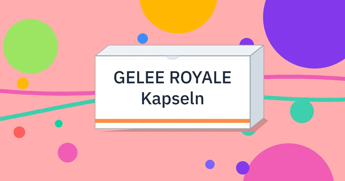 Symbolbild: Packung mit der Aufschrift GELEE ROYALE Kapseln (PZN 07324415) – Verfügbarkeit und Bezug in Apotheken in Frankfurt am Main