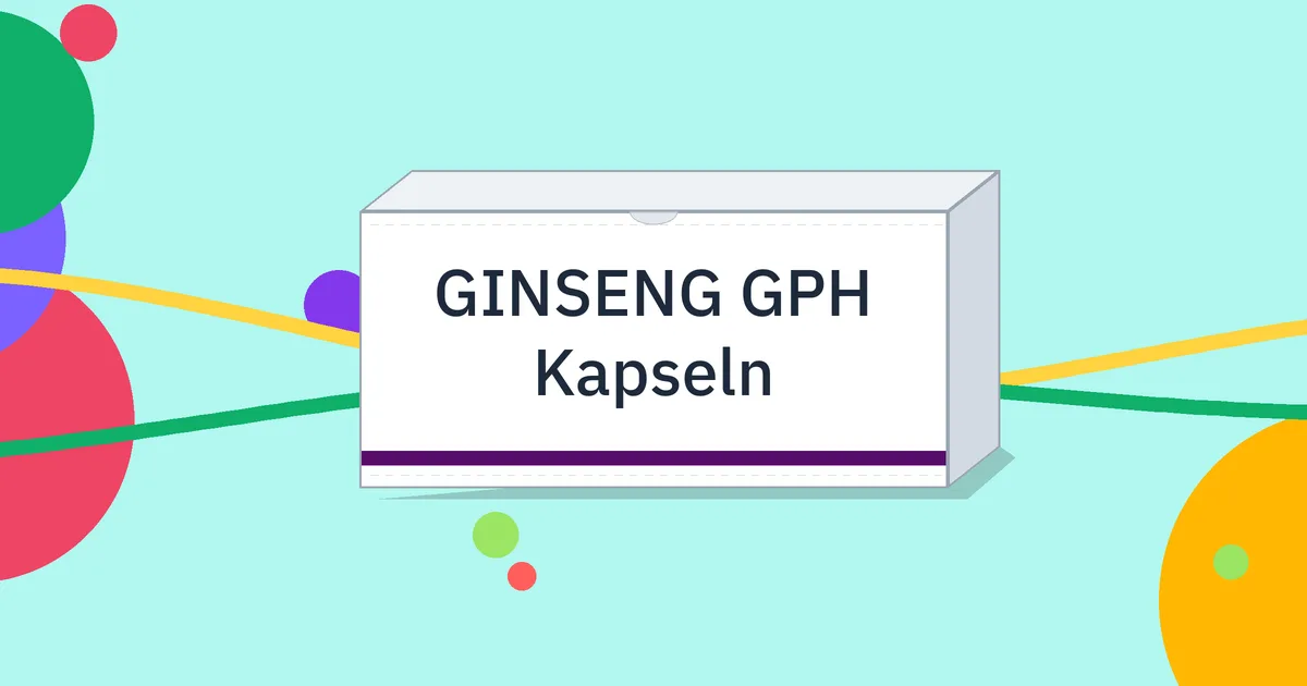 Symbolbild: Packung mit der Aufschrift GINSENG GPH Kapseln (PZN 00284049) – Verfügbarkeit und Bezug in Apotheken in Frankfurt am Main