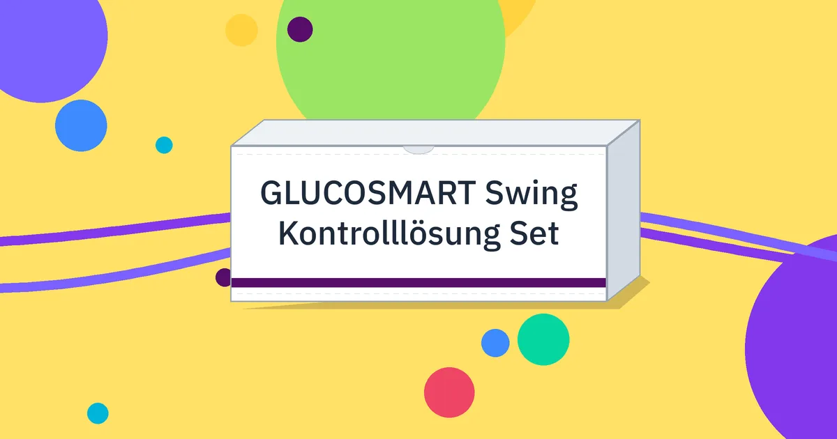Symbolbild: Packung mit der Aufschrift GLUCOSMART Swing Kontrolllösung Set (PZN 08855238) – Verfügbarkeit und Bezug in Apotheken in Frankfurt am Main