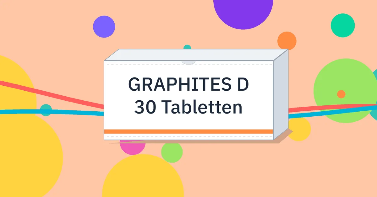 Symbolbild: Packung mit der Aufschrift GRAPHITES D 30 Tabletten (PZN 02630900) – Verfügbarkeit und Bezug in Apotheken in Frankfurt am Main