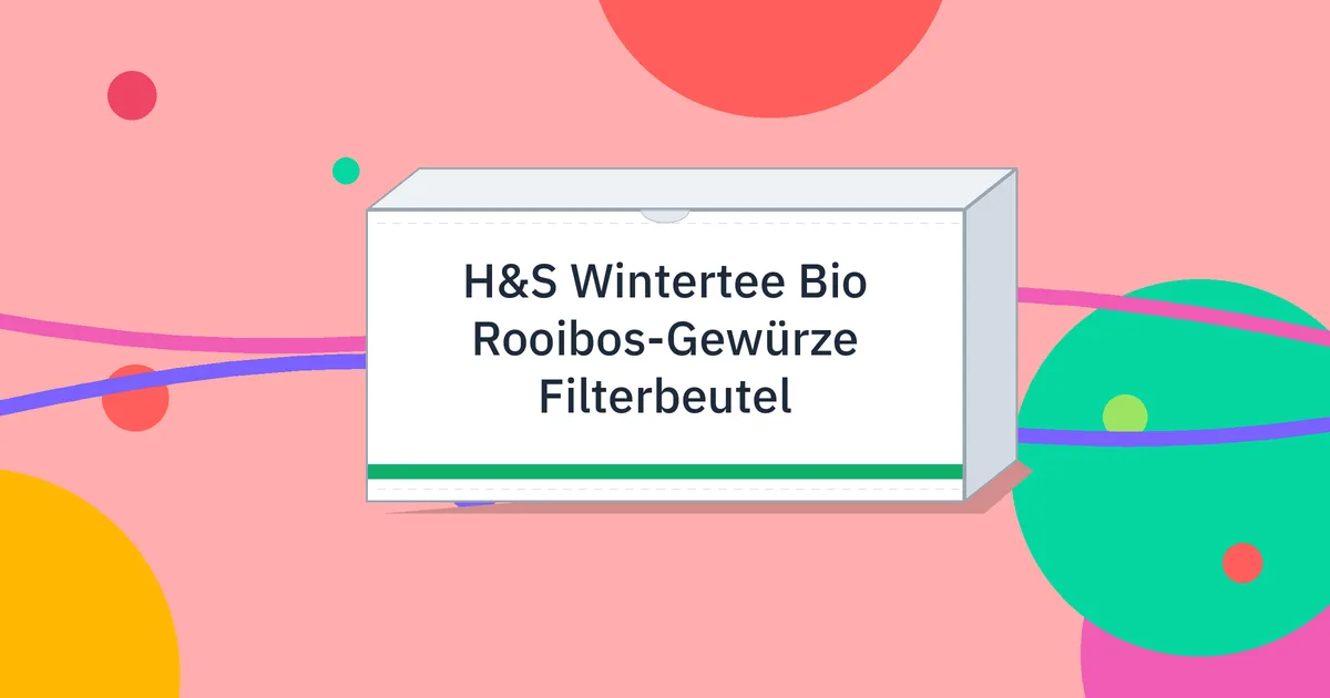 Symbolbild: Packung mit der Aufschrift H&S Wintertee Bio Rooibos-Gewürze Filterbeutel (PZN 18047367) – Verfügbarkeit und Bezug in Apotheken in Frankfurt am Main